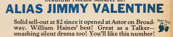 Alias Jimmy Valentine (1928) A Silent Film Review – Movies Silently