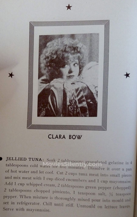 Cooking with the (Silent) Stars: Clara Bow’s Jellied Tuna Mold – Movies ...
